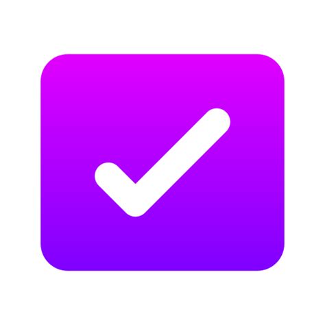 Done Generic Gradient Fill Icon