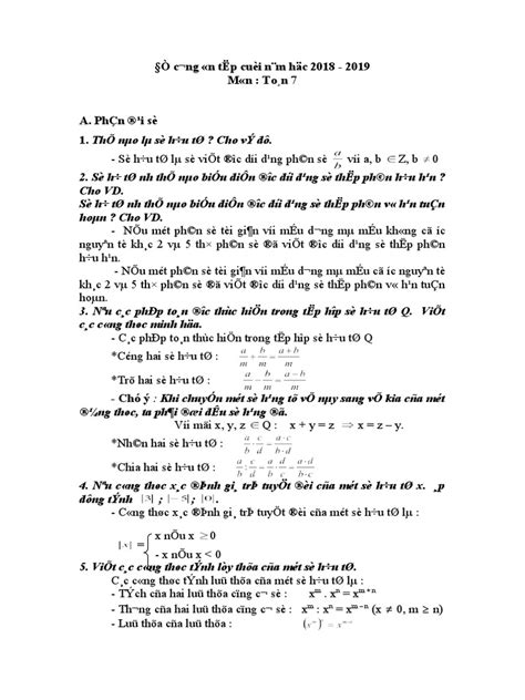 Tong Hop Kien Thuc Toan Lop 7 Ban FULL | PDF