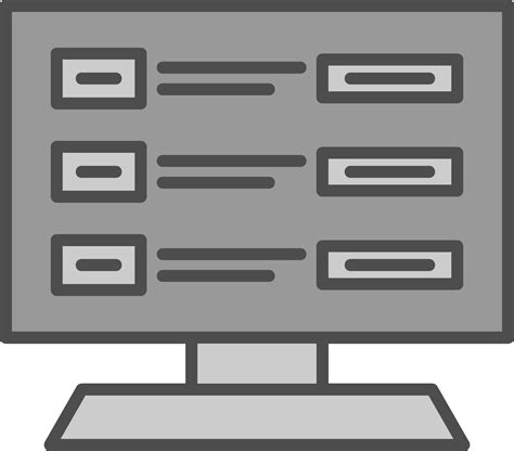 Online Filled Greyscale Multi Circle Survey Line Filled Greyscale Icon