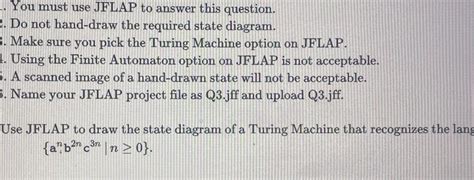 Solved 1 You Must Use Jflap To Answer This Question 2 Do