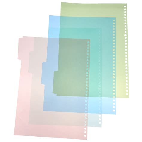 4 sets a4 binder divider file divider subject divider for binder