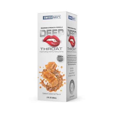 Swiss Navy Deep Throat Spray Salted Caramel Display Box Lingeriecc