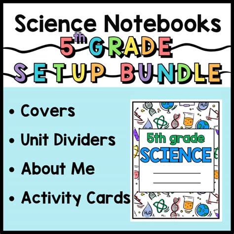 5th Grade Interactive Science Notebook Set Up Covers Dividers About