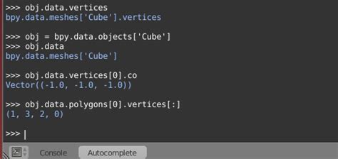 Python Documentation For Accessable Object Properties Blender Stack Exchange