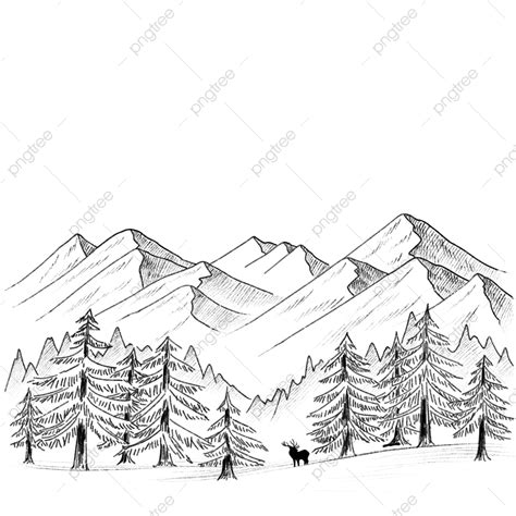 Dibujos A Lápiz De Paisajes De Montaña Curso De Dibujo Aprender A