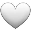 🤍 White Heart Emoji