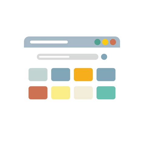 Browser Interface Icon Flat Vector Computer Window 17337582 Vector Art At Vecteezy