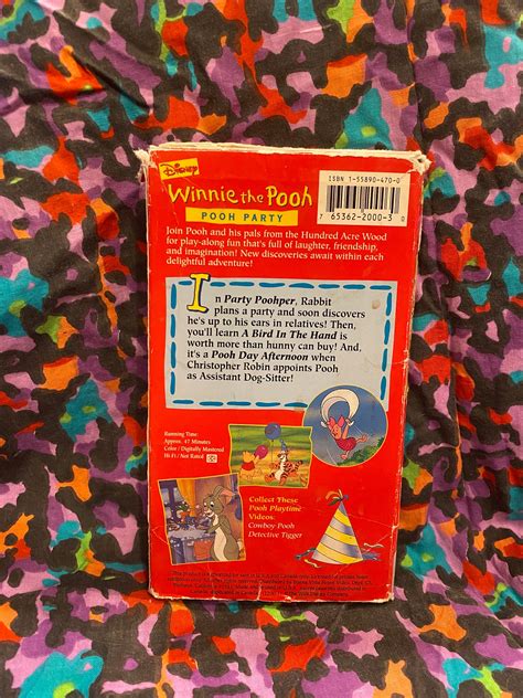 Winnie The Pooh Pooh Party Vhs 1994 Etsy