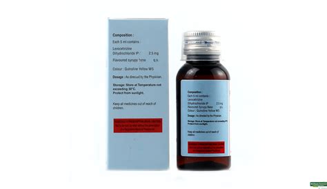Buy Levocet Syrup 60 Ml Online At Best Prices Wellness Forever