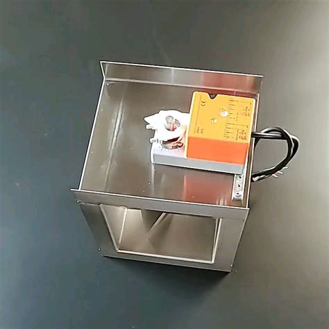 전기 220v 전동 에어 댐퍼 스퀘어 에어 덕트 댐퍼 24v 스테인레스 스틸 스퀘어 304 모터 댐퍼 Buy 공기 덕트 댐퍼