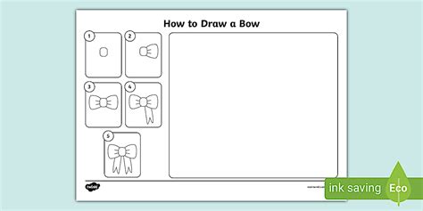How To Draw A Bow Activity Twinkl Learn To Draw KS