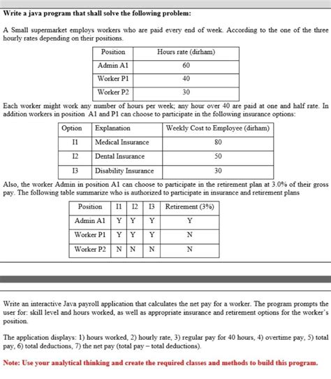 Solved Write A Java Program That Shall Solve The Following