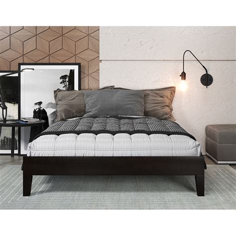 Steve Silver Nix Nix900fpbb Nix Contemporary Full Platform Bed Black Wayside Furniture