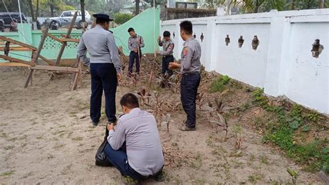 ရခိုင်ပြည်နယ် မောင်တောမြို့၌ မြို့ဦးရွှေစည်းခုံ ဆံတော်မြတ်စေတီတော်ကြီးတွင် စုပေါင်းသန့်ရှင်းရေးပ