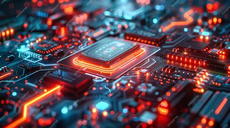 Premium Photo Digital Technology And Computing Background Processor