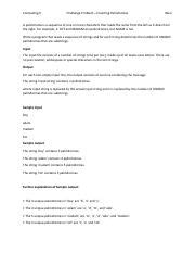 Counting Palindromes Find Unique Palindromes In A String Course Hero