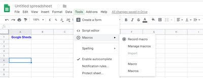 How To Automate Tasks In Google Sheets With Macros