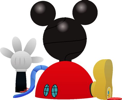 Mickeys Clubhouse Glove Balloon And Shoe Garage By Panyinbrew On