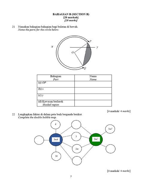 Bahagian B Math Form 2 Pdf