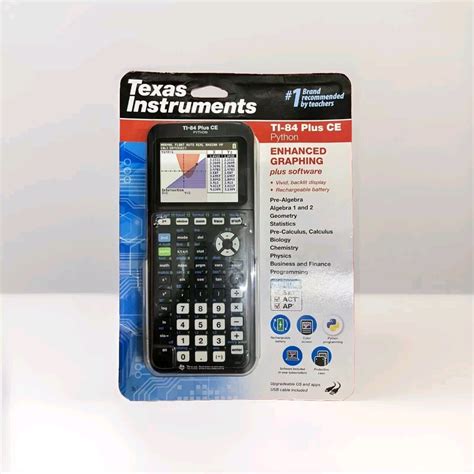 Texas Instruments Ti 84 Plus Ce Python Graphing Calculator Ebay