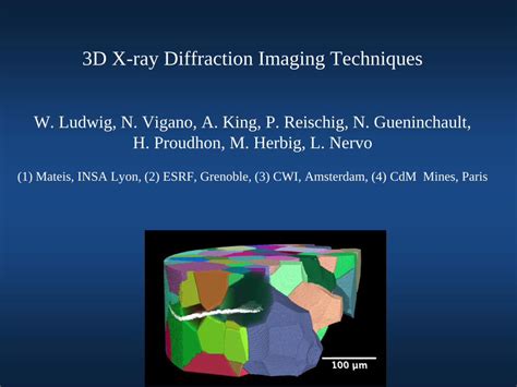 Pdf 3d X Ray Diffraction Imaging Techniquesrahimtexworkshop · 6d