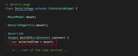 Flutter Codelab 3 Creating The Details Page Building Layouts In