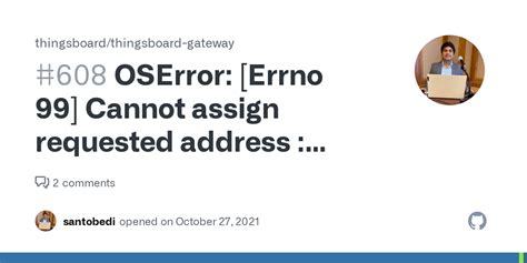 OSError Errno 99 Cannot Assign Requested Address BACnet Connector Issue 608