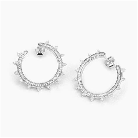 Spiked Hoop Earrings Ella Stein India