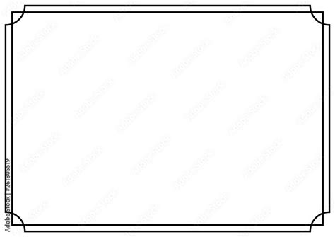 Vector Page Border A4 Design For Project Stock Vector Adobe Stock