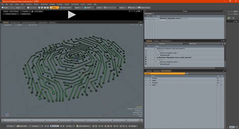 Electronic Fingerprint Green 3d Model 19 3ds Blend C4d Fbx Max