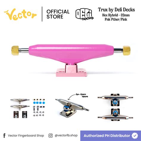 Vector Php 2800 Trux By Deli Decks Hex Hybrid 32mm Pnk Pthrpink