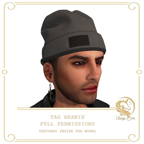 Second Life Marketplace Full Perm Tag Beanie
