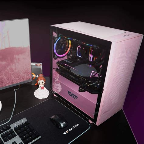 Darkflash Dlm21 Mesh Pink Matx Mini Itx Microatx Tower Gaming Computer