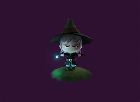 Mage Chibi Rigged 3d Model 3d Model Turbosquid 1985136