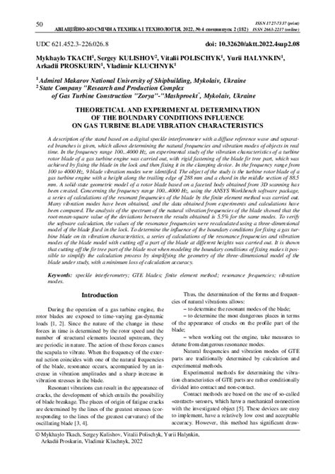 Pdf Theoretical And Experimental Determination Of The Boundary Conditions Influence On Gas