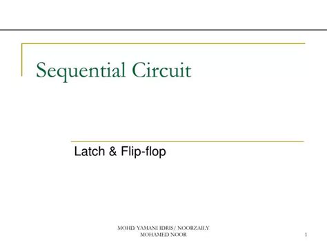 PPT Sequential Circuit PowerPoint Presentation Free Download ID 1783474