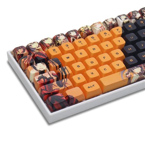 buy 109 keys pbt custom keycaps five sided dye sublimation tokisaki