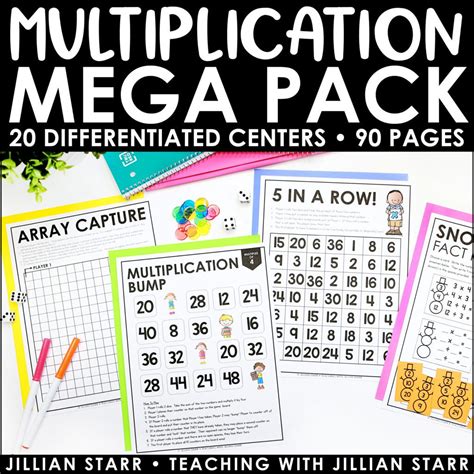 multiplication arrays scavenger hunts the ultimate 3 step activity