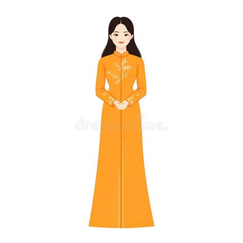 Traditional Vietnamese Ao Dai Stock Illustrations 114 Traditional
