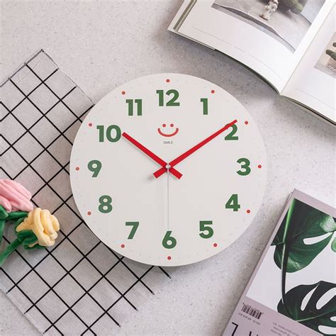국산 플라이토 미소 인테리어 무소음 벽시계 30cm 감도 깊은 취향 셀렉트샵 29cm