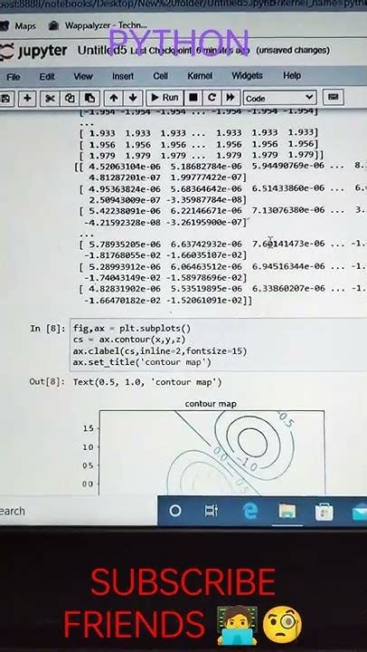 Sample Data Visualization In Python 📈 Contour Map🧑‍💻 Youtube