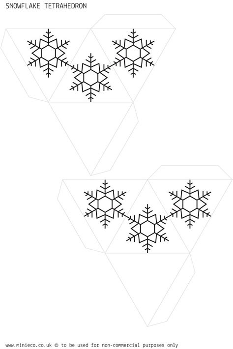 DIY Papercraft Snowflake Pattern