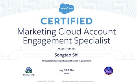 Songtao Shi On Linkedin Aced Salesforce Account Engagement Specialist Aka Pardot In Early