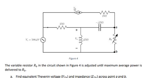 solved the variable resistor r0 ﻿in the circuit shown in