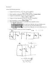 Recitation New Ans Pdf Recitation Answer The Following Questions Compare Between The