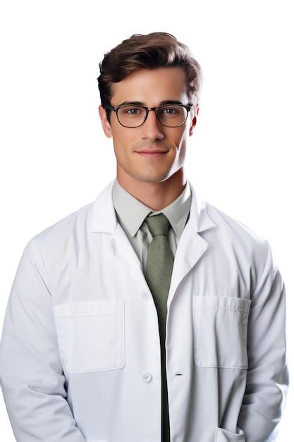 A Portrait Of A Biomedical Engineer Isolated On White Background Ar 23