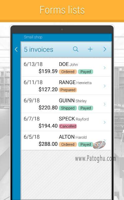 نرم افزار Forms Binders Database 3 434 مدیریت پایگاه داده ها برای اندروید