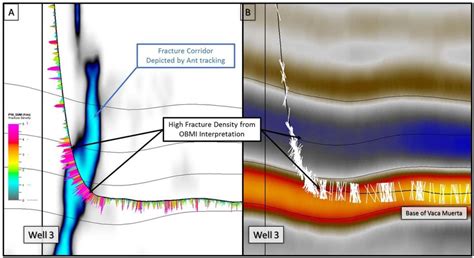 a ant tracking section along horizontal well landed in vaca muerta fm