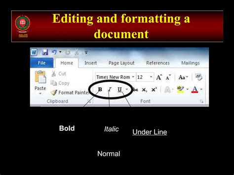 Ms Word Introduction Document For Beginners Ppt