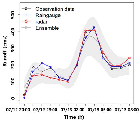 Hydrological Modeling Approach Using Radar Rainfall Ensemble And Multi Runoff Model Blending